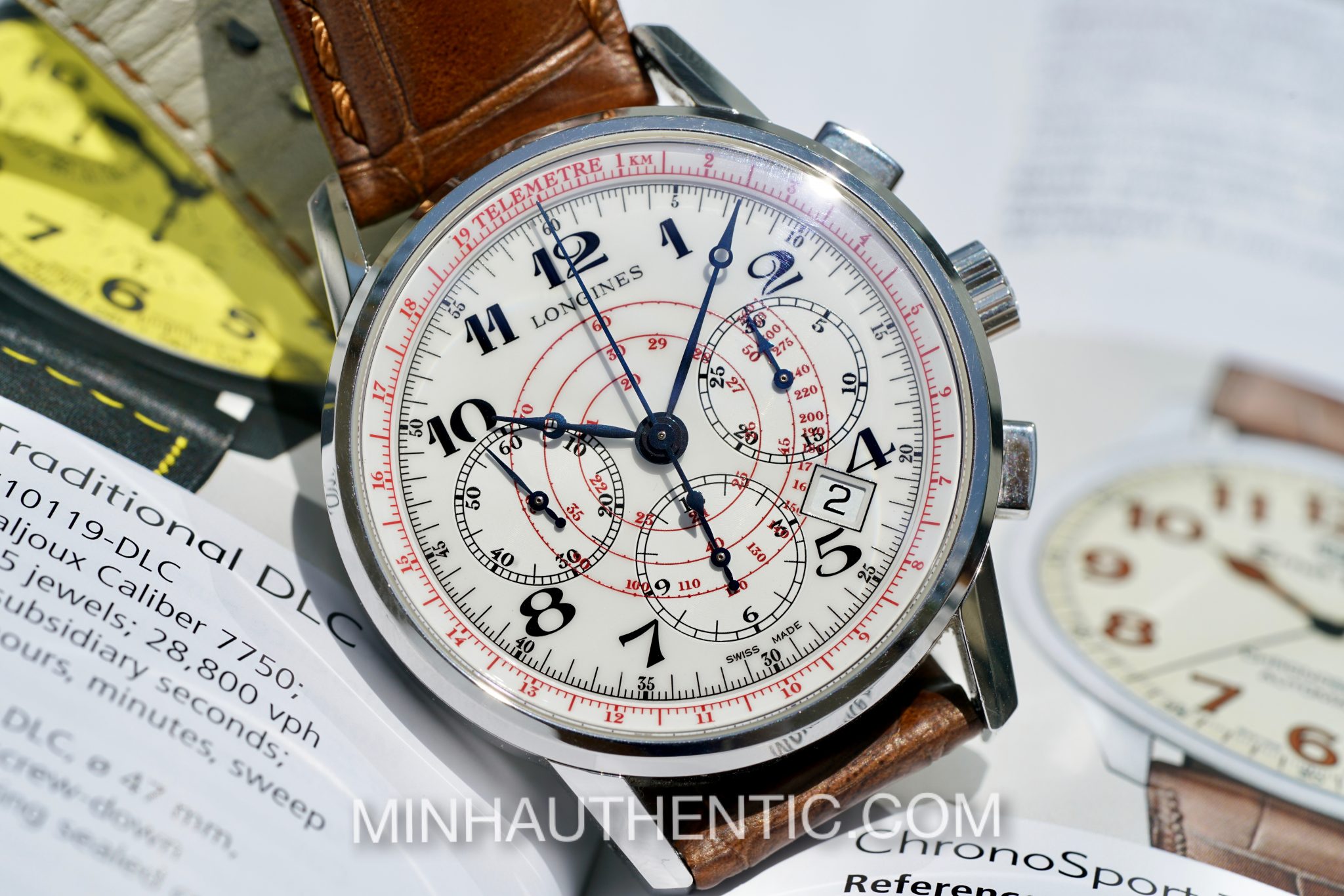 Longines Heritage Telemeter Chronograph L2.780.4.18.2 - Minh Authentic