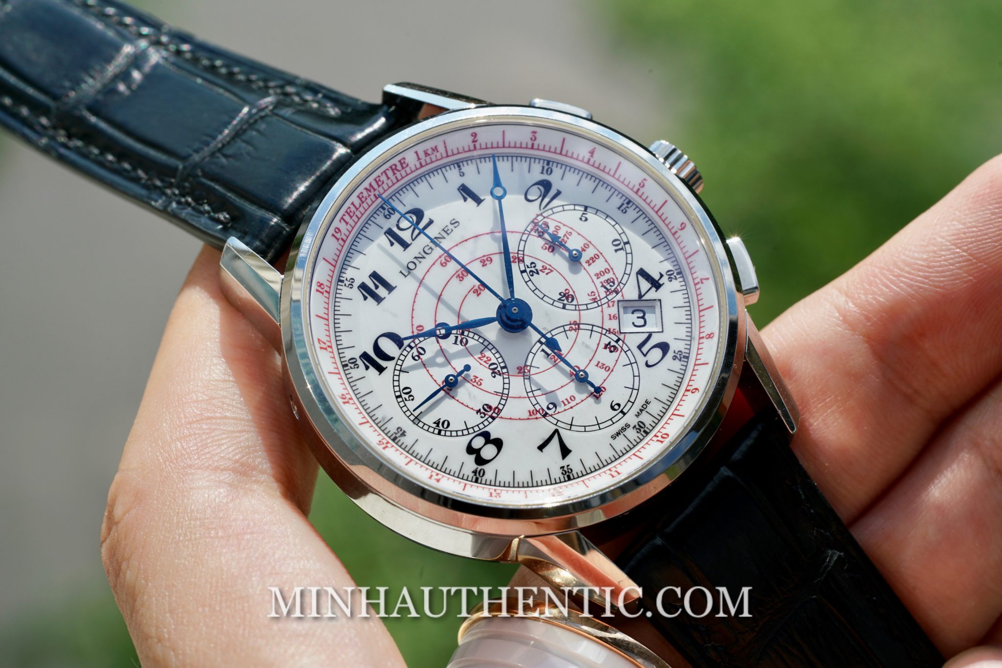 Longines Heritage Telemeter Chronograph L2.780.4.18.2 - Minh Authentic