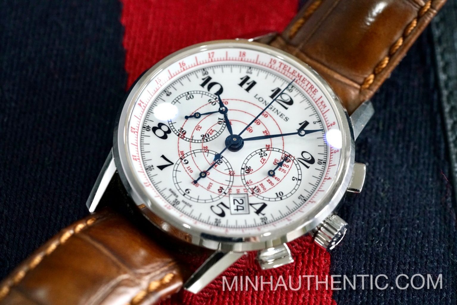 Longines Heritage Telemeter Chronograph L2.780.4.18.2 - Minh Authentic
