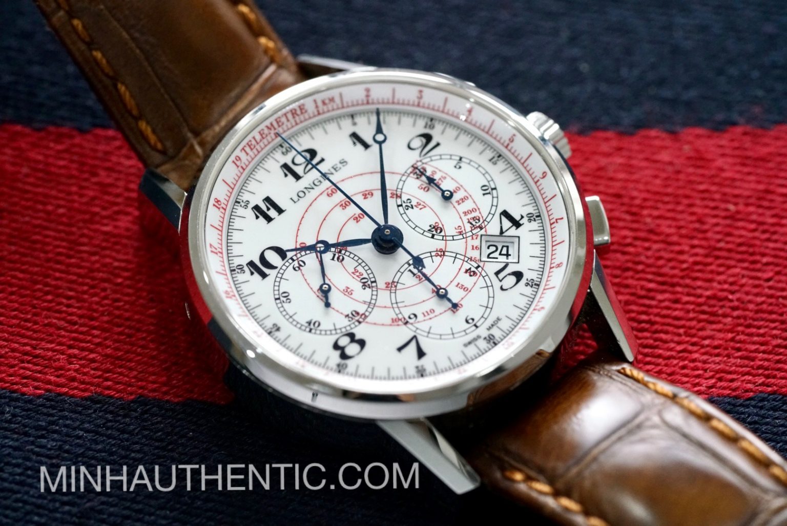 Longines Heritage Telemeter Chronograph L2.780.4.18.2 - Minh Authentic