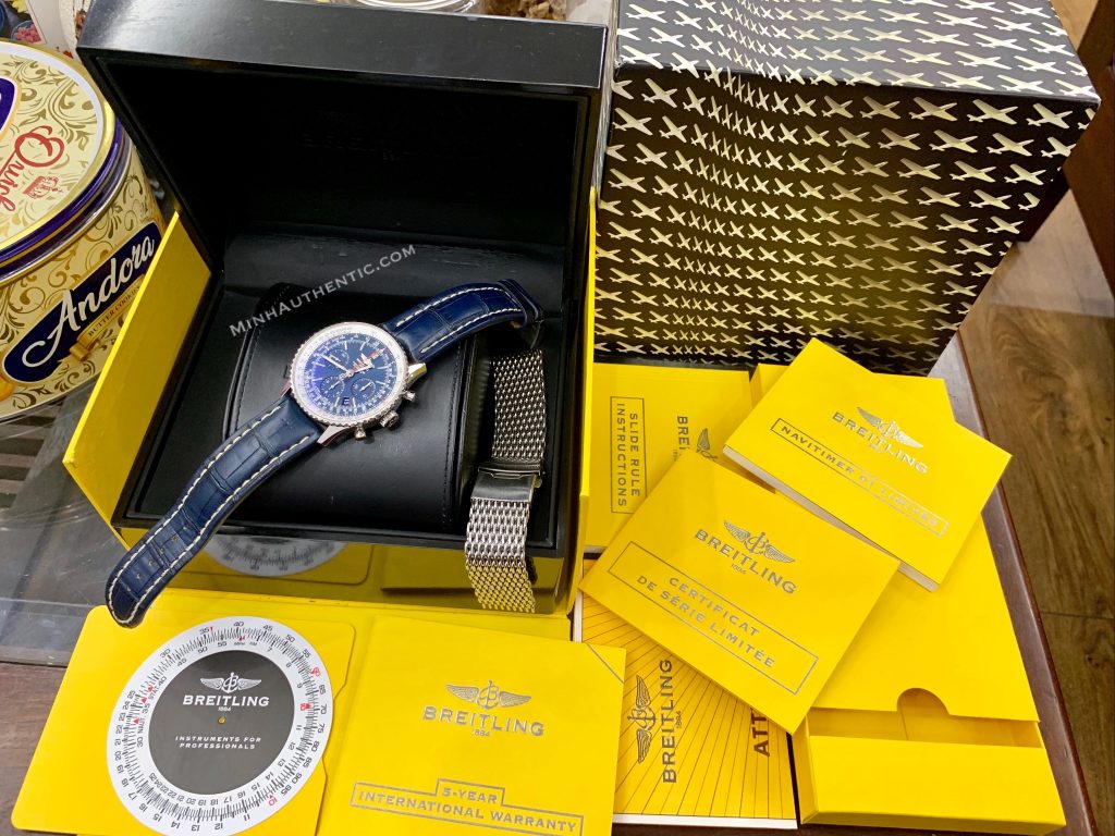 Breitling Navitimer 01 Limited Edition Blue Sky 60th Anniversary AB0125 ...