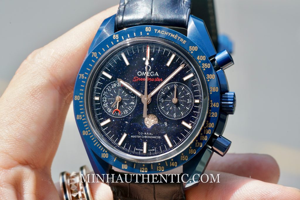 Omega Speedmaster Moonphase “Blue Side of the Moon” Aventurine 304.93 ...